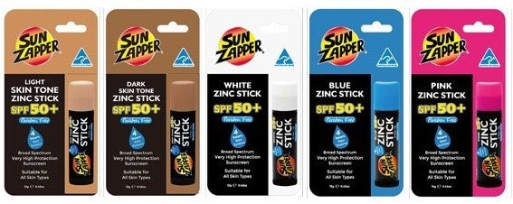 Zinc Sticks Packaged – Sun Zapper Zinc Sticks & Sunscreens
