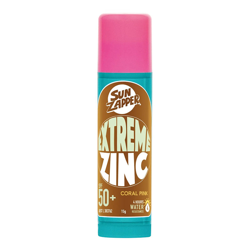 Extreme Coral Pink Zinc Stick SPF 50+ Sunscreen – Sun Zapper Zinc ...