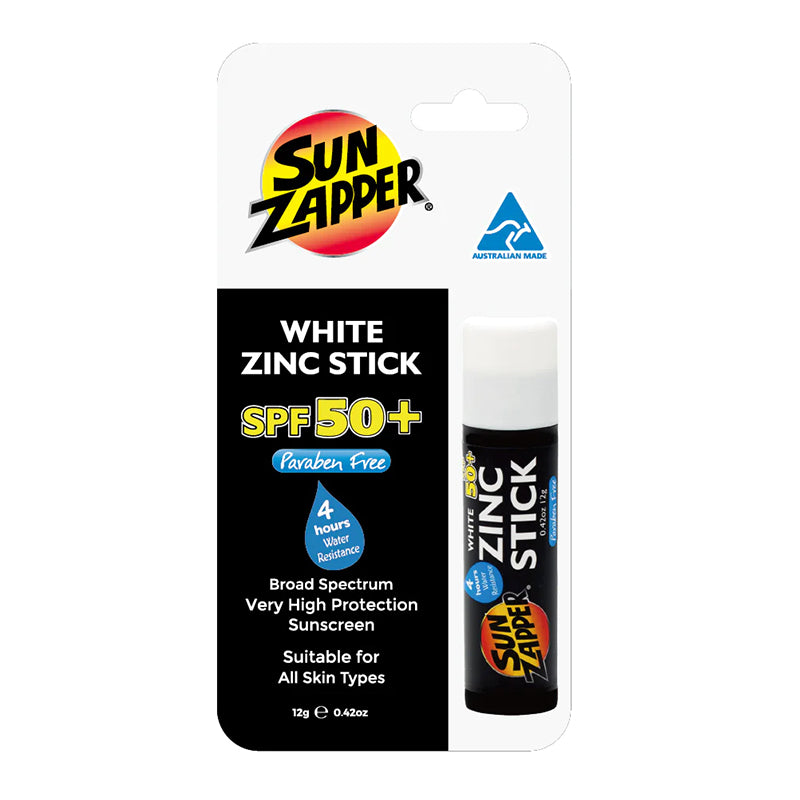 Sun Zapper White Zinc Stick SPF 50+ Packaged – Sun Zapper Zinc Sticks ...