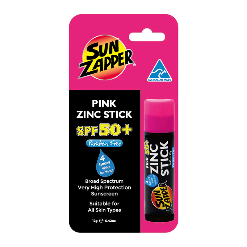 Sun Zapper Pink Zinc Stick SPF 50+ Packaged – Sun Zapper Zinc Sticks ...