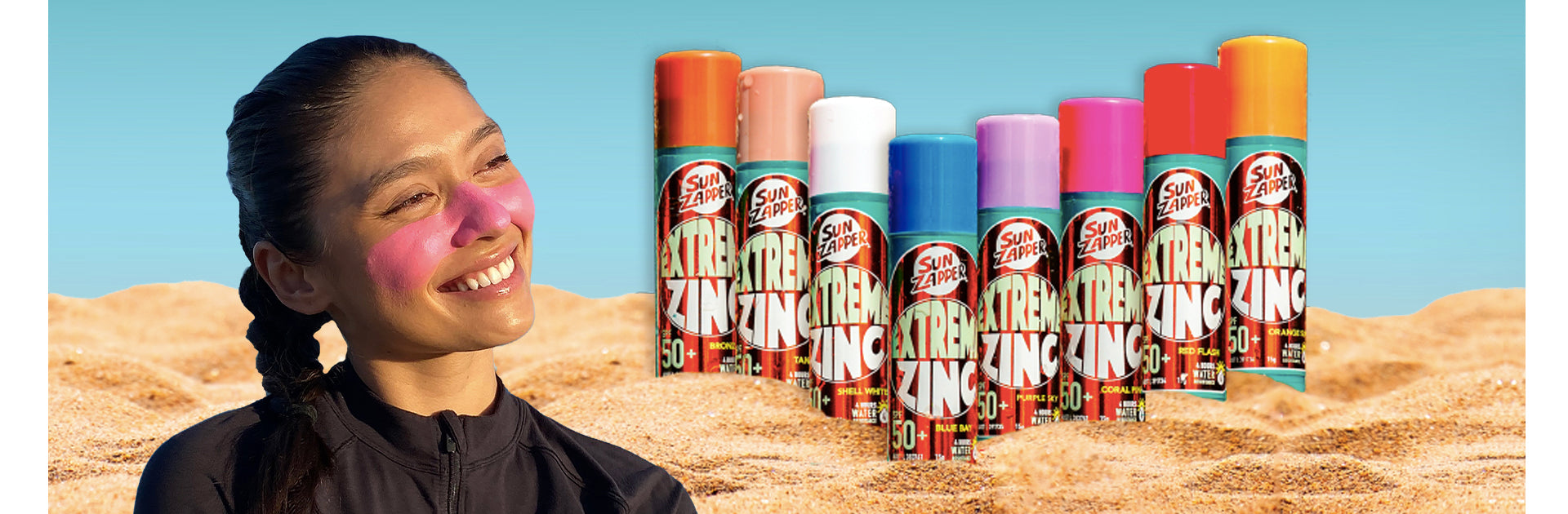 Sun Zapper Zinc Sticks | SPF50+ Sunscreen Lotions & Tinted Moisturiser ...